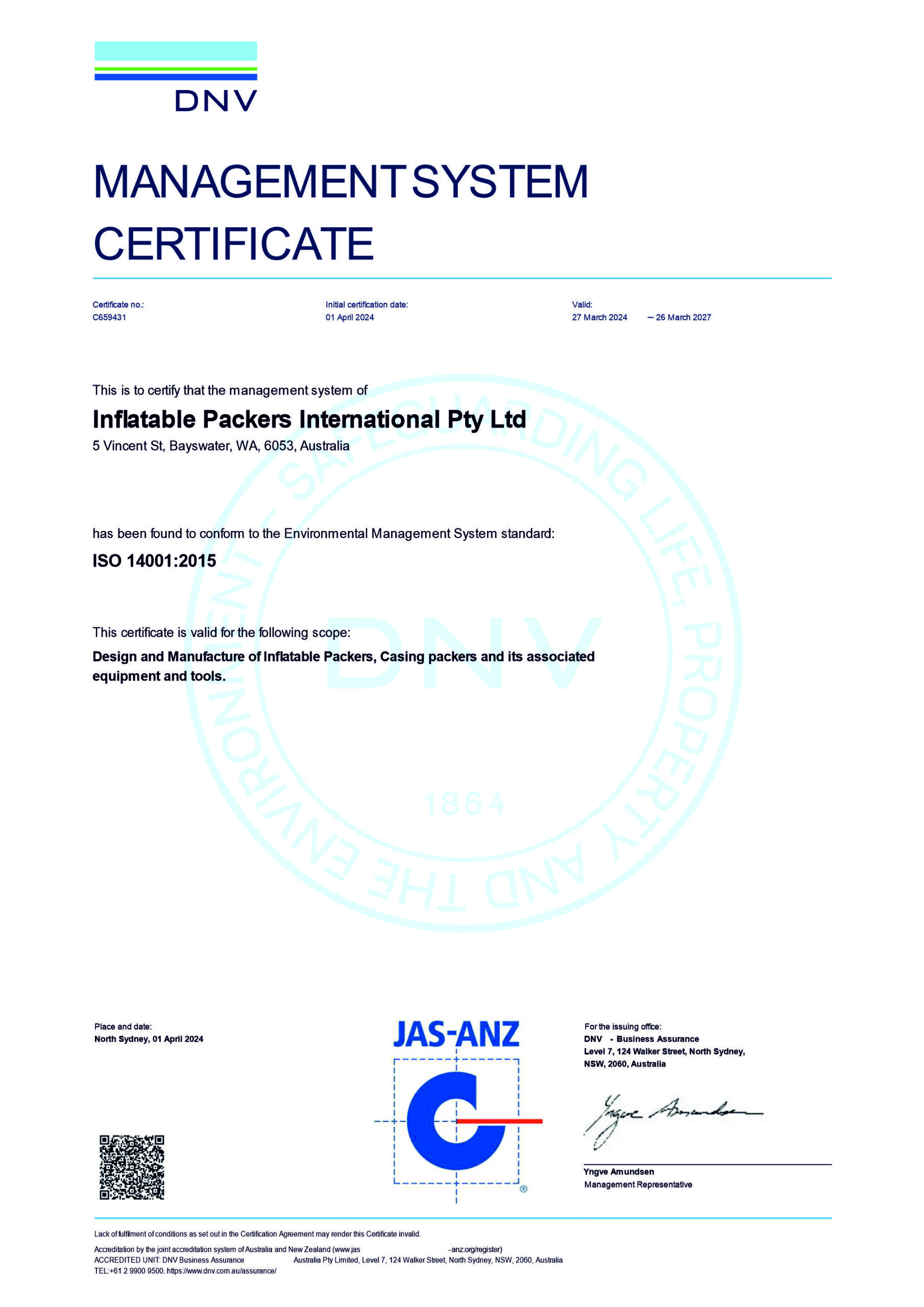 Our Australian Manufacturing Centre is now ISO 14001 accredited - IPI Packers